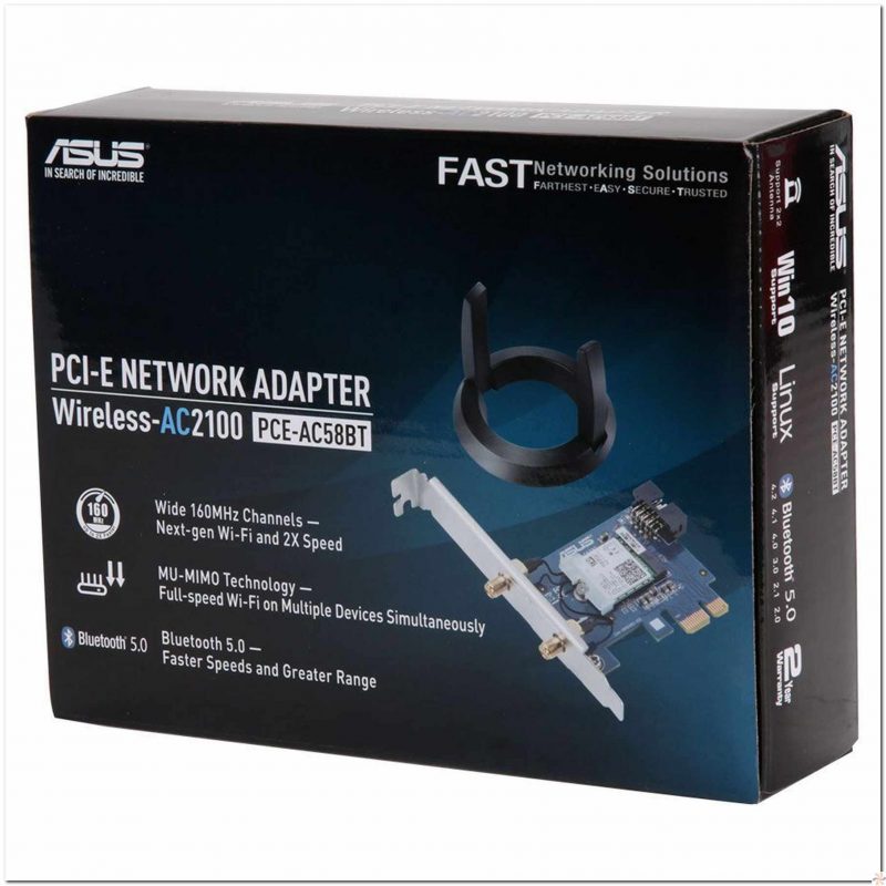 ASUS PCE-AC58BT Wireless Bluetooth PCI-E Network Adapter - Zenith Computers